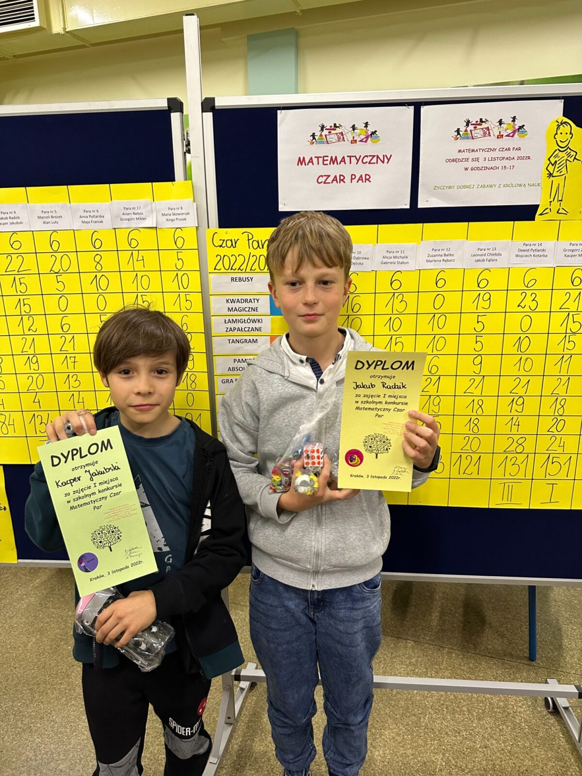 Konkurs „Matematyczny Czar Par” – SP162 w Krakowie